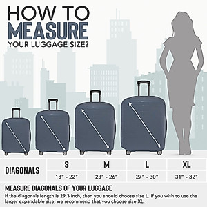 Stromguard Travel Luggage Cover I TSA approved Suitcase Protector I Luggage Covers for Suitcase I Suitcase cover Bag I Luggage protector I Durable & Washable I carry on luggage cover protector