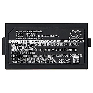 SCESMIA Replacement Battery for B-Rother PT-E300, PT-E500, PT-E550W, PT-H300, PT-H300LI, PT-H500LI, P-Touch H300/LI, PT-P750W Portable Printer 7.4 V 2600 mAh