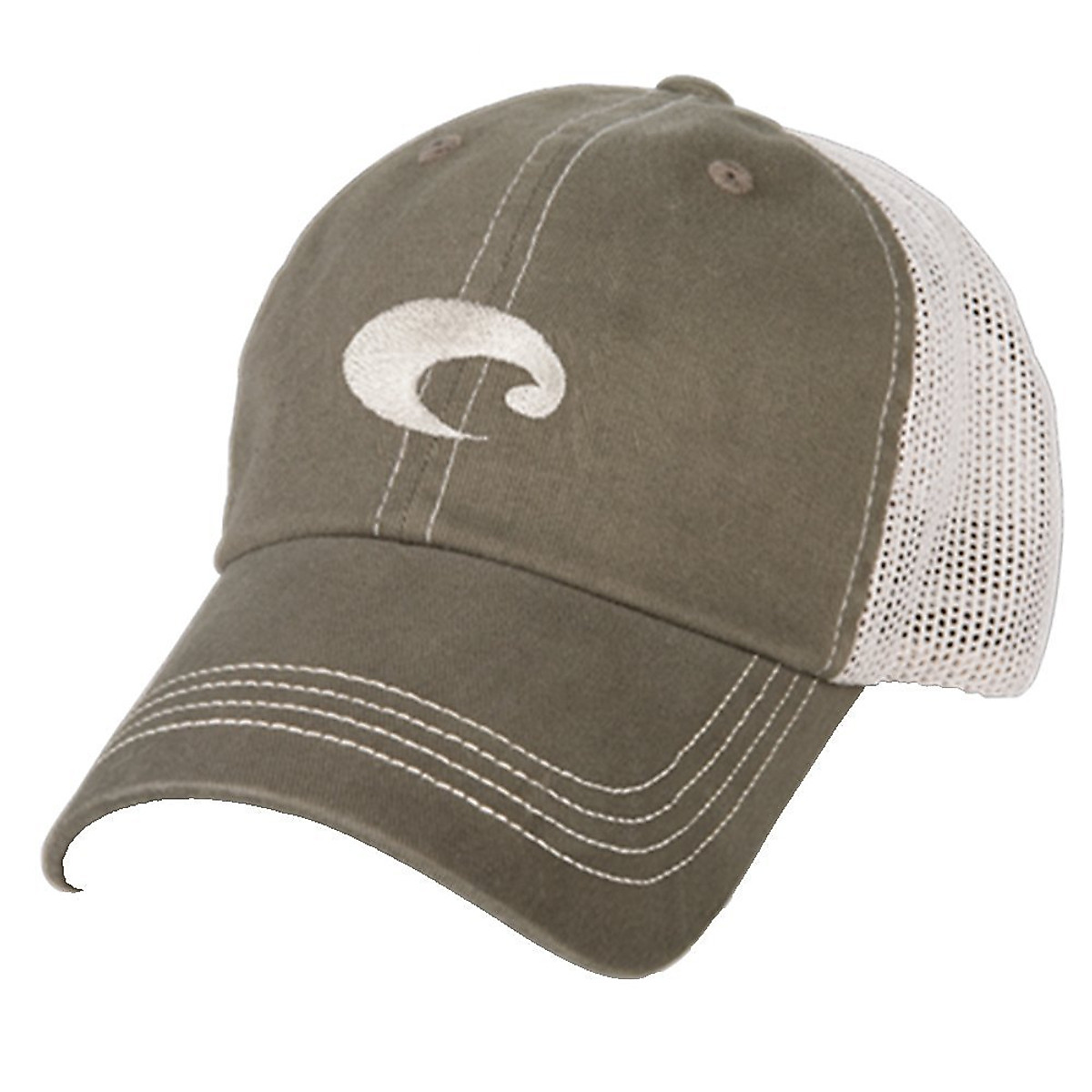 Costa Del Mar Trucker Hat, Moss + Stone, One Size US