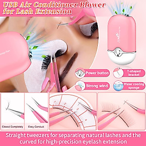 Guifizeiom Lash Extension Kit for Beginners Eyelash Extension Practice with Everything Lash Mannequin Head, Lash Mapping Chart,Training Manual