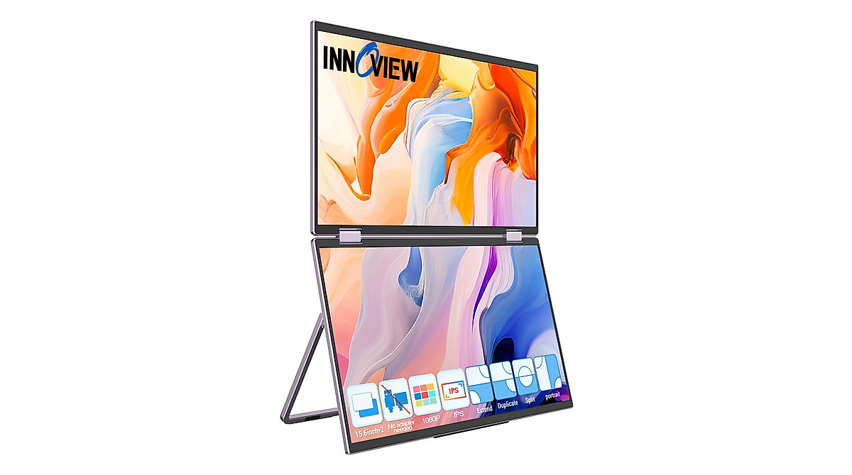 InnoView 15.6" Laptop Screen Extender - Dual Monitors