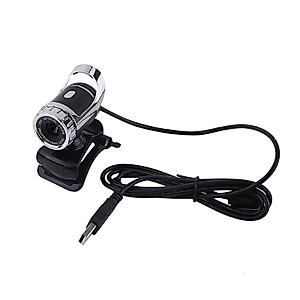 Webcam 480P, Clip on PC Camera, Built in Microphone,12.0M Pixels, 360° Rotating for Computer Laptop Desktop, Plug and Play for YouTube Video Broadcasting, Compatible with Windows