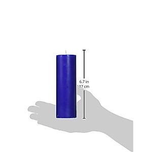 Zest Candle Pillar Candle, 2 by 6-Inch, Blue
