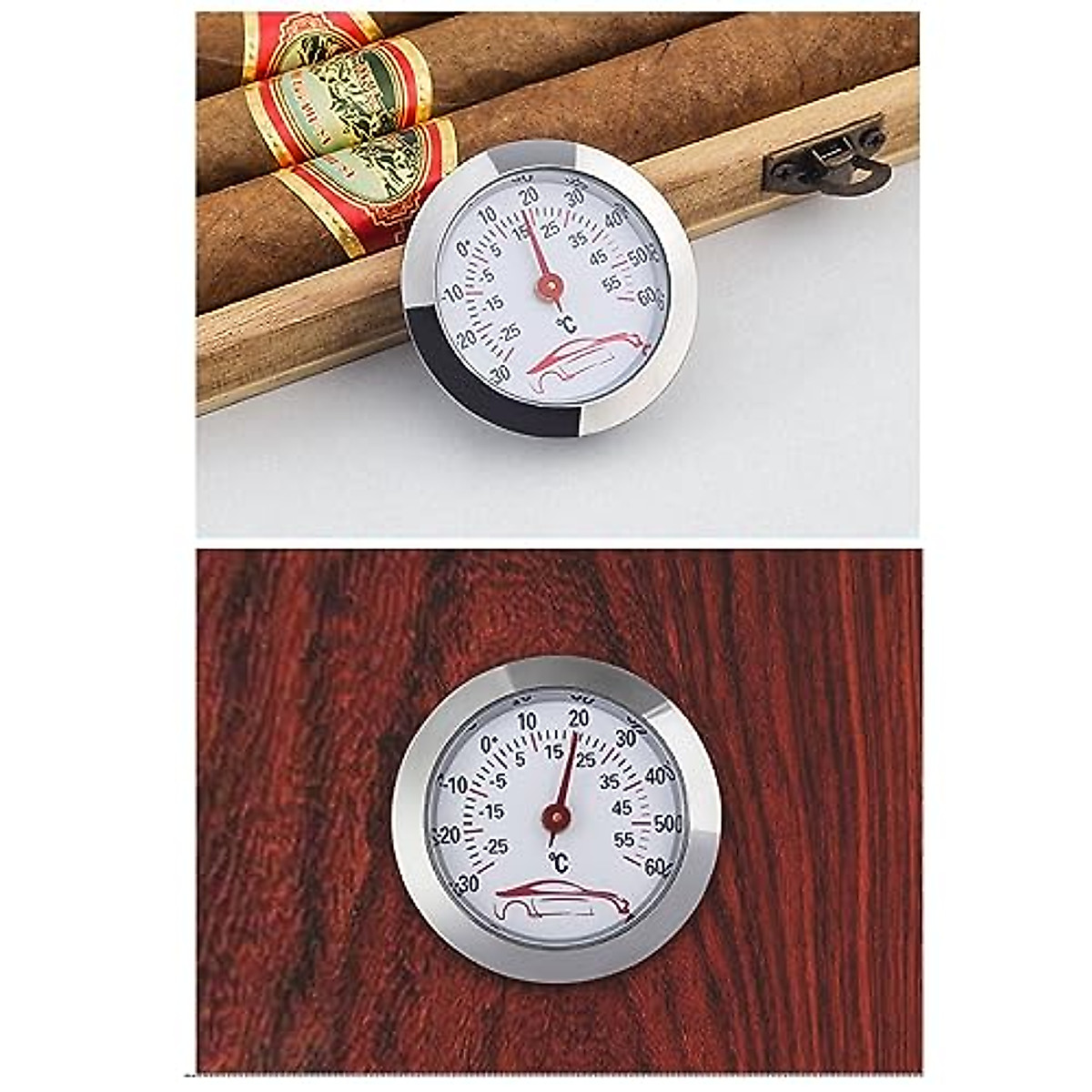 CAZSTYK Car -30 to 60℃ Embedded Temperature Testing Gauge Meter Indicator