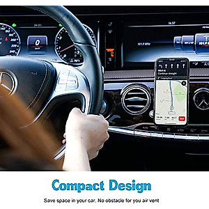 Air Vent Phone Holder, Magnetic Car Mount Phone Holder Cradle for iPhone 13/13 Pro/13 Pro Max/13 Mni/12/Mini/Pro Max/11/11 Pro/XR/ X/8 Galaxy S10/S9/S8/S7/S6/S5, LG and More
