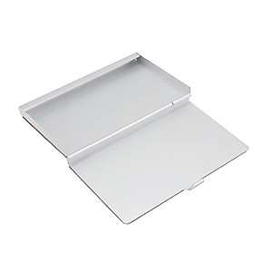 Cabilock 1pc Solid Wood Storage Box Business Holder for Men Business Card Case Business Card Binder Slim Wallets for Men Business Organizer Name Holder Pocket Stainless Steel Man Deck