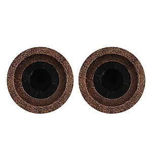 KAISH 2-Pack Wood Knobs Tele Style Flat Top Dome Knobs Guitar Bass Wood Knob Barrel Knobs Walnut Wood