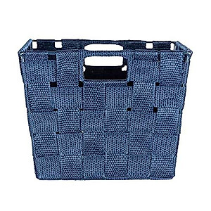 Wenko Adria S Storage Basket White Polypropylene 30 x 15 x 20 cm, blue, Small
