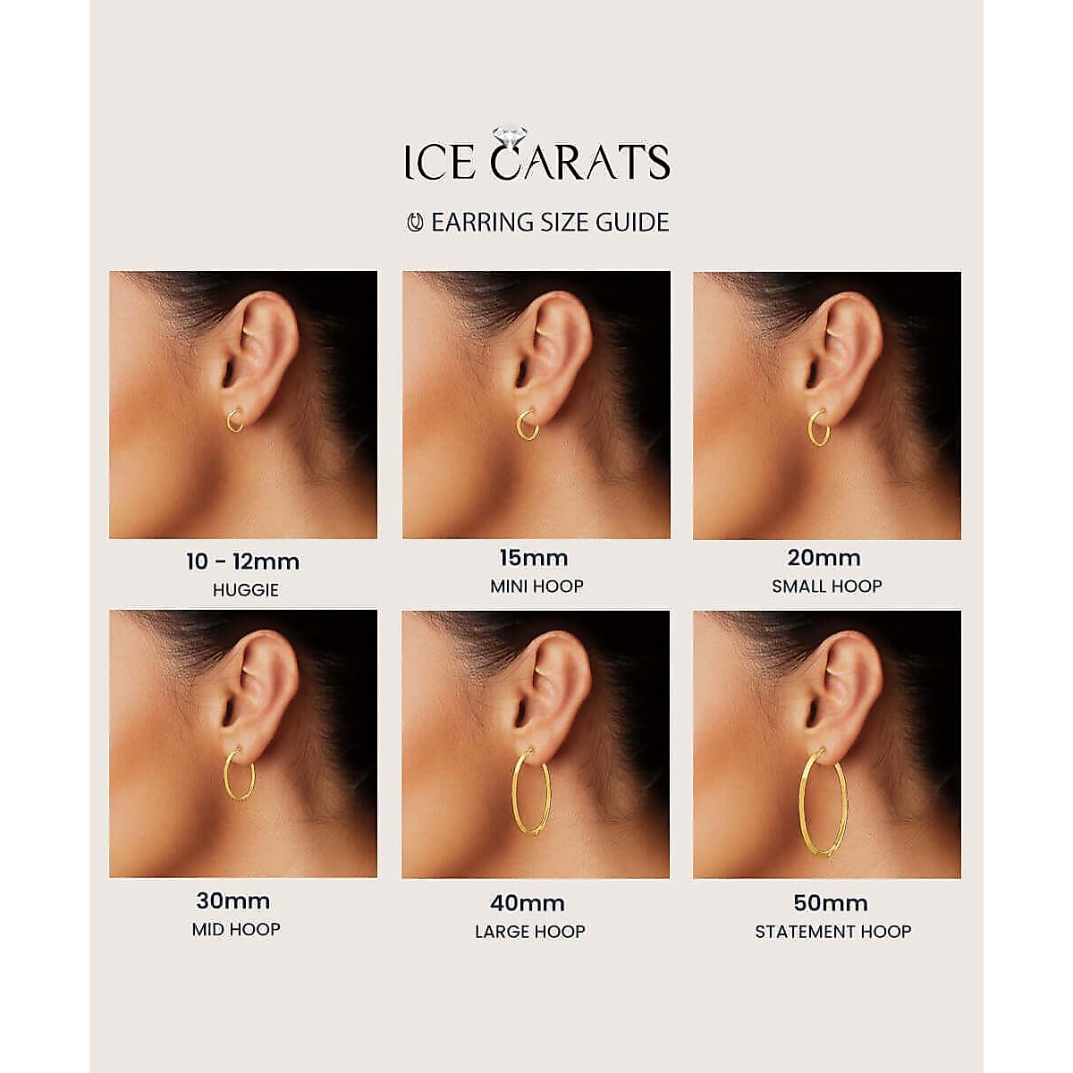 14K Yellow Gold Oval Hoop Earrings