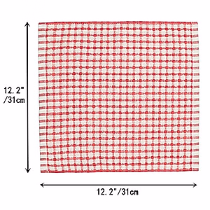 HFGBLG Cotton Terry Kitchen Dish Cloths, Soft Absorbent Tidy Kitchen Dish Towels (Mix Color, 11.8 Inch x 11.8 Inch)