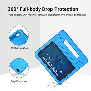 SIMPLEWAY Kids Case for Onn 8 inch 2020/2019 (Model: 100011885 / ONA19TB002), Shockproof Durable Light-Weight Kids Friendly Case with Convertible Handle for Walmart Onn 8 inch Tablet