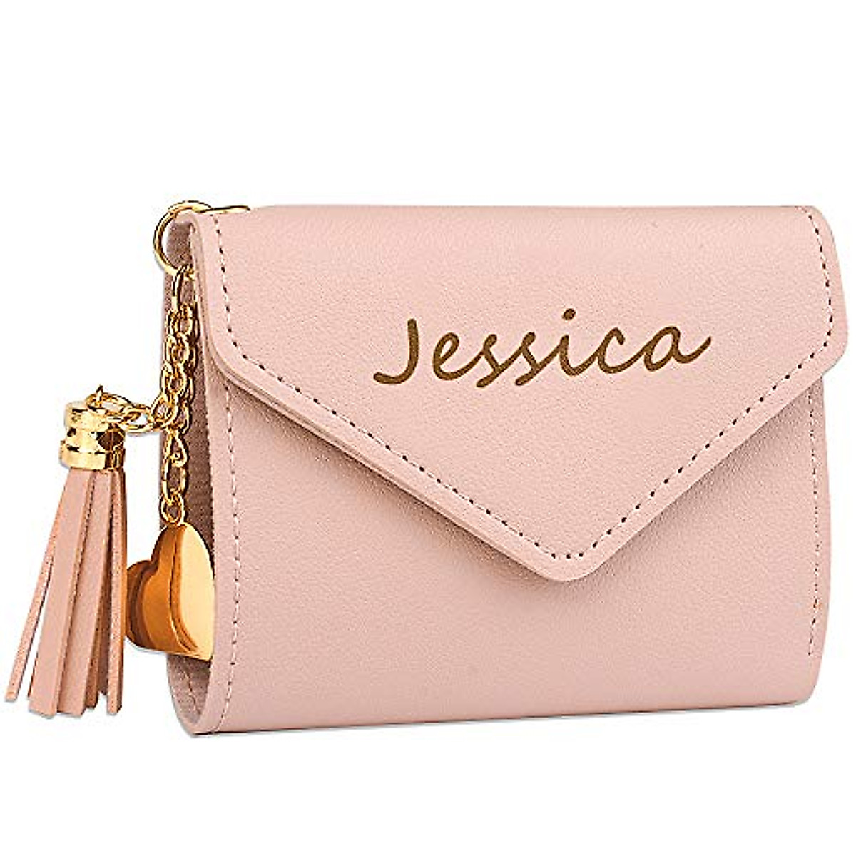 kullder Personalized Wallets for Girls Custom Engraved Women Small Leather Wallet Gift