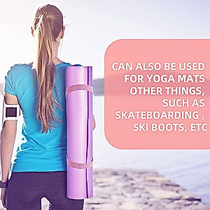 Roller Skate Leash, Adjustable Ski Boots Yoga Mat Carrier Strap for Yoga Mat, Skiing, Snowboarding, Ice Skates and Rollerblades