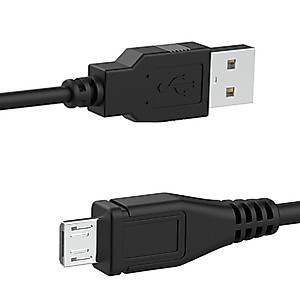 HAUZIK PS4 Controller Charger Cable, Micro USB Charging Cord for PlayStation 4, Black, 6 Foot, 2 Pack