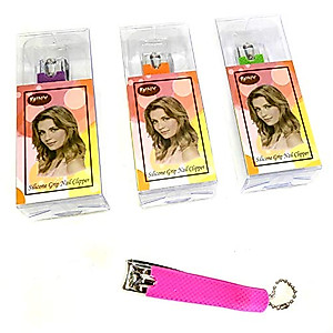 3 Piece Toenail Clipper with Silicone Grip Multipack Individually Boxed