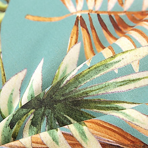 Makimoo Set of 4 Outdoor Dining Chair Cushions, Comfort Patio Seating Cushions, 44 x21x4.5 inch, Single Welt and Zipper, Verdant Leaf Canopy