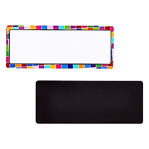 Juvale 36 Pack Magnetic Dry Erase Labels to Write On for Classroom Whiteboard (6 Designs 2x5 in)
