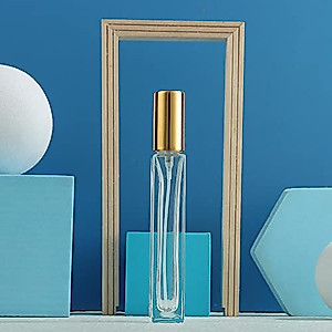 8 pcs Mini Empty Atomizer Bottle, 10ml Cylinder Shape Sprayer, Refillable Glass Mist Spray Bottle