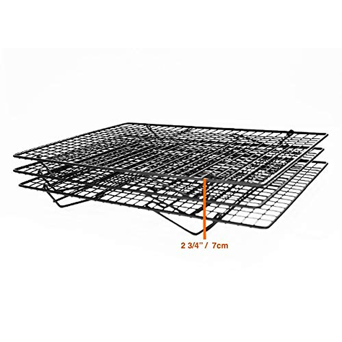 Sunflair Professional Grade 3 Tier Cross Grid Cooling Rack (set of 3)