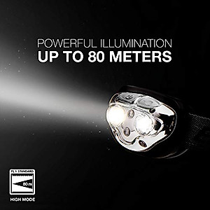 Energizer Rechargeable LED Headlamp Pro400, IPX4 Water Resistant, High-Powered Bright LED, Multiple Light Modes, Best Headlight for Camping, Running, Outdoors, Emergency Light, USB Included