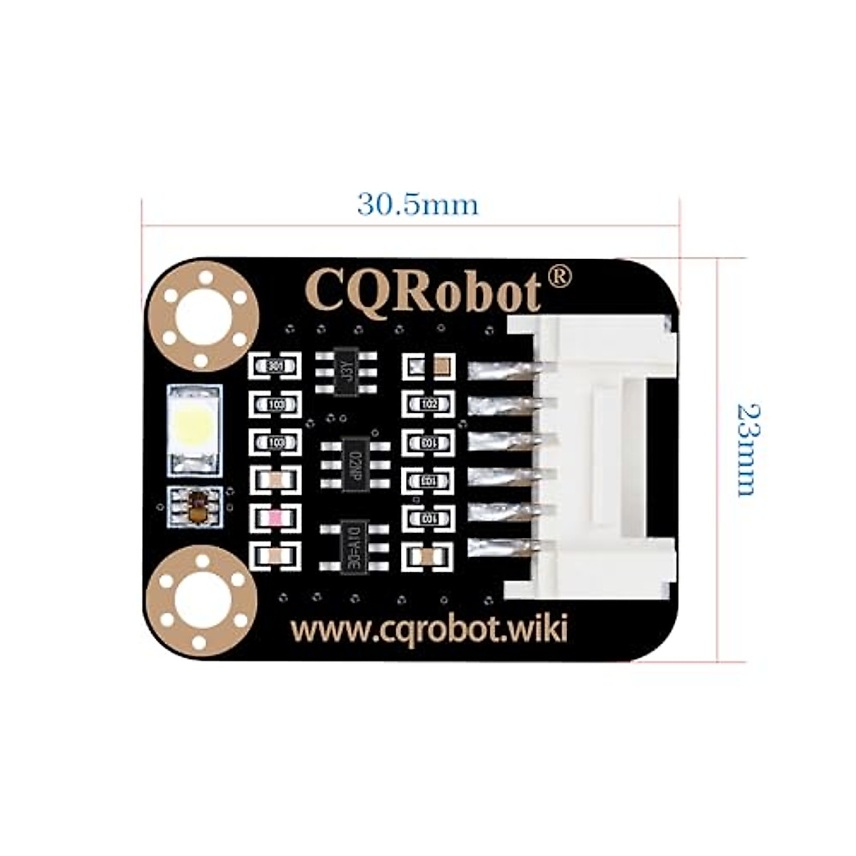 CQRobot TCS34725FN Color Sensor Compatible with Raspberry Pi/Arduino/STM32. ADC, I2C Interface, Output RGB Data/Light Intensity Table. for Light Test, Phones, Computers, Industries, Lighting.