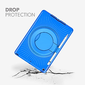 Tech21 Evo Play2 with Pencil Holder for iPad 7th/8th/9th Gen - Protective iPad Case with Impact Protection Blue