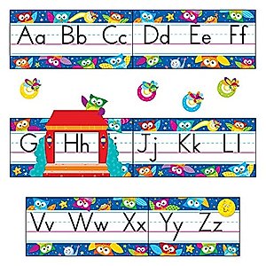 TREND enterprises, Inc. Owl-Stars! Alphabet Line Standard Manuscript B.B. Set (T-8364)