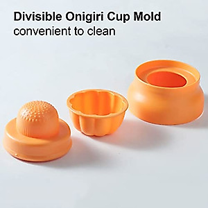 Onigiri Mold, Rice Cup Mold Rice Ball Mold Rice Cup Press for Mashed Potato Onigiri Cup, Creativity Onigiri Cup Mold for Party, Picnic, Children Lunch Bento