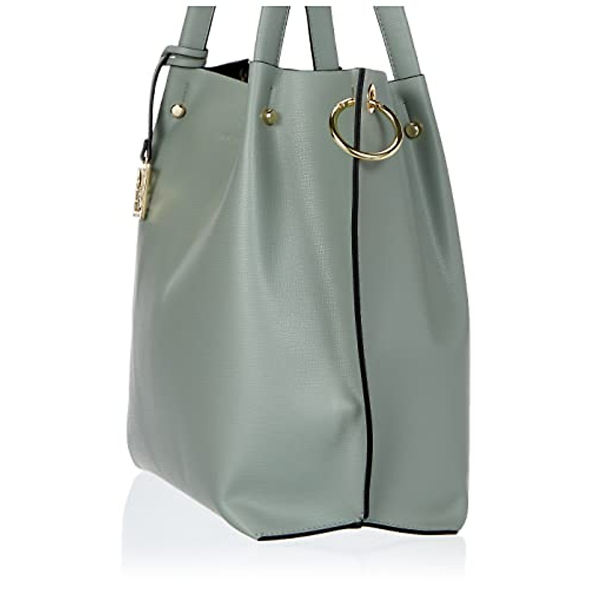 A|X Armani Exchange Women's Medium Woven Shopping Bag, Magnesium, OS