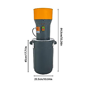 DYRABREST Electric Grain Mill Grinder, 1000W Commercial Grain Grinder Mill,Electric Stainless Steel Food Grinding Machine for Dry Corn Wheat Nut Coffee Bean Spice Pepper Herb Flour (6.6 Gallons)