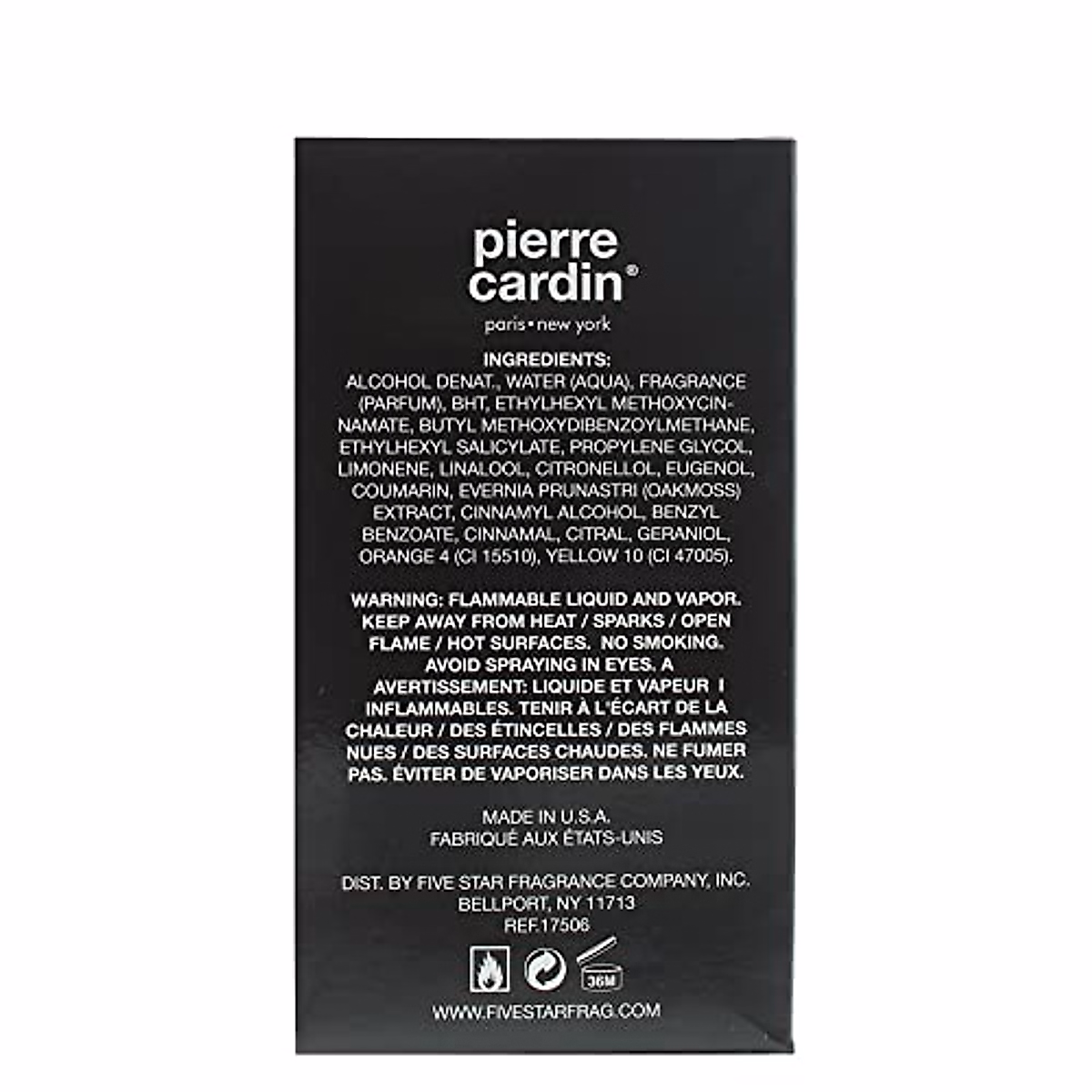 PIERRE CARDIN FOR MEN eau de cologne spray vaporisateur,2.8 Oz