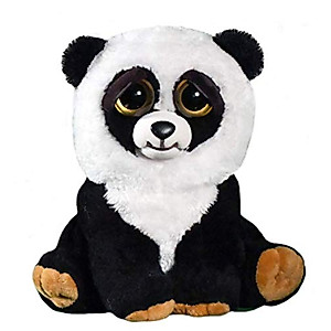 Feisty Pets Black Belt Bobby Plush Stuffed Panda That Turns Feisty with a Squeeze