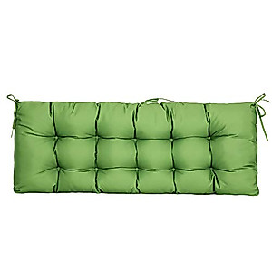 ARTPLAN Outdoor Cushions Patio Bench Settee All Weather Chair Cushions Loveseat Tufted Pillow of Wicker Patio Furniture 51x18x4