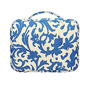 QTKJ Bible Covers for Women, Carrying Book Cover Case with Handle and Zippered Pocket Bible Cover for Mom Ladies Teens Girls (012)