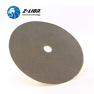 Z-Lion 7 Inches Diamond Polishing Pads Electroplated Grit 120 Professional for Glass,Pack of 4