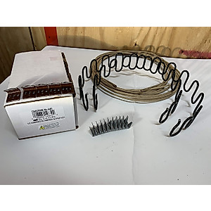 Galaxy Supply Inc. Zig Zag- Springs 8 Gauge 21inch x 2 pcs,Plus Special Package 5 pcs 7 Holes Clip +10 pcs Stay Wire Clips + 5 feet of Springing Wire for All Upholstery Use,Black