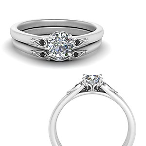 Jewelryonclick East West Delicate Wedding Ring sterling silver Natural Black Onyx Round shape Black color Petite Engagement Rings pave setting. in Size 9 Handcraft Chakra Healing