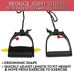 Lifeline Multi-Use Shoulder Pulley, Black, Deluxe, With Metal Bracket Door Attachment