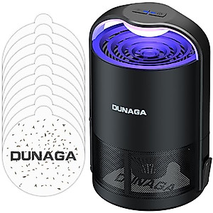 DUNAGA Fly Traps Indoor, Fruit Fly Traps, Gnat Traps, Mosquito Traps, Insect Traps Indoor with 10 Sticky Glue Boards, Black