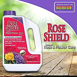 Bonide Rose Shield Systemic Rose & Flower Care, 6 lbs. Ready-to-Use Granules for Long Lasting Protection Against Garden Insects