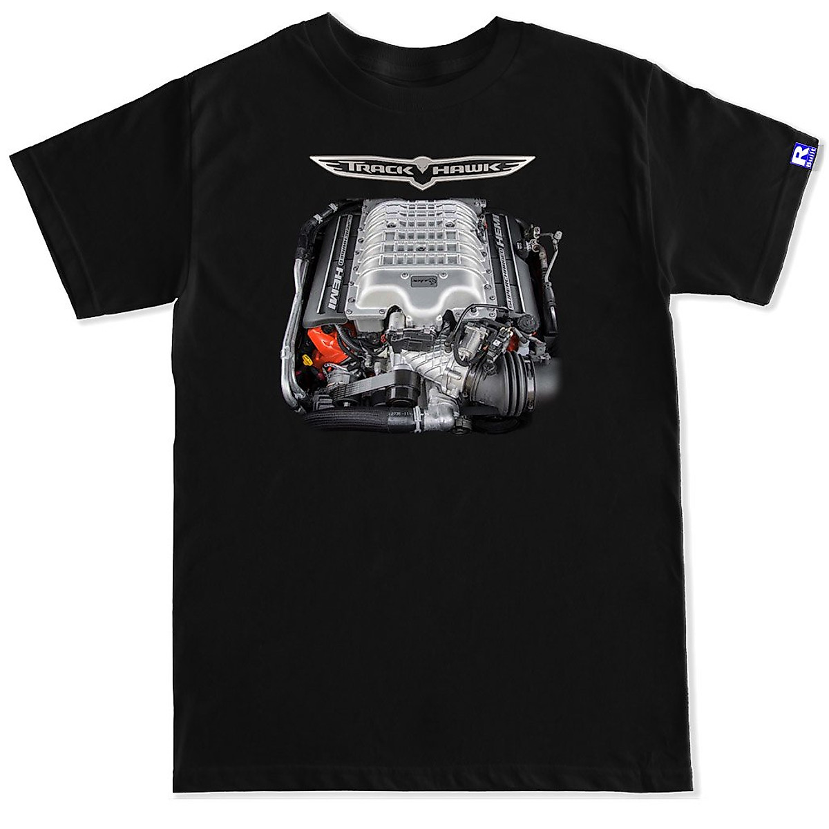 FTD Apparel Men's Trackhawk Engine T Shirt - XXL Black
