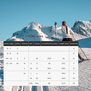 Swix Men's Star XC 3.0 Durable Flexible Breathable Warm Insulated Soft Winter Sports Gloves, Black/Marigold, M