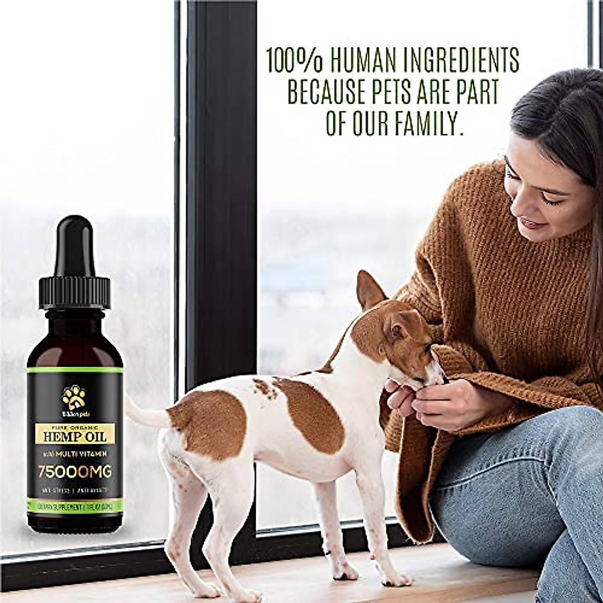 Billion Pets - Hemp Oil for Dogs and Cats - Hemp Oil Drops with Omega Fatty Acids - Hip and Joint Support