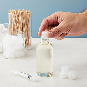 Juvale 45 Pack Press In Medicine Bottle Adapter for Syringe, 3 Sized Medical Dosing Adaptor for Oral Dispensers, Liquid Medication