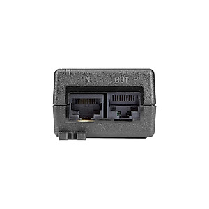 Black Box Corporation 10/100/1000BASE-T RJ45 POE+ Gigabit Ethernet Injector - 802.3at, 1-Port / LPJ001A-T-R2 /