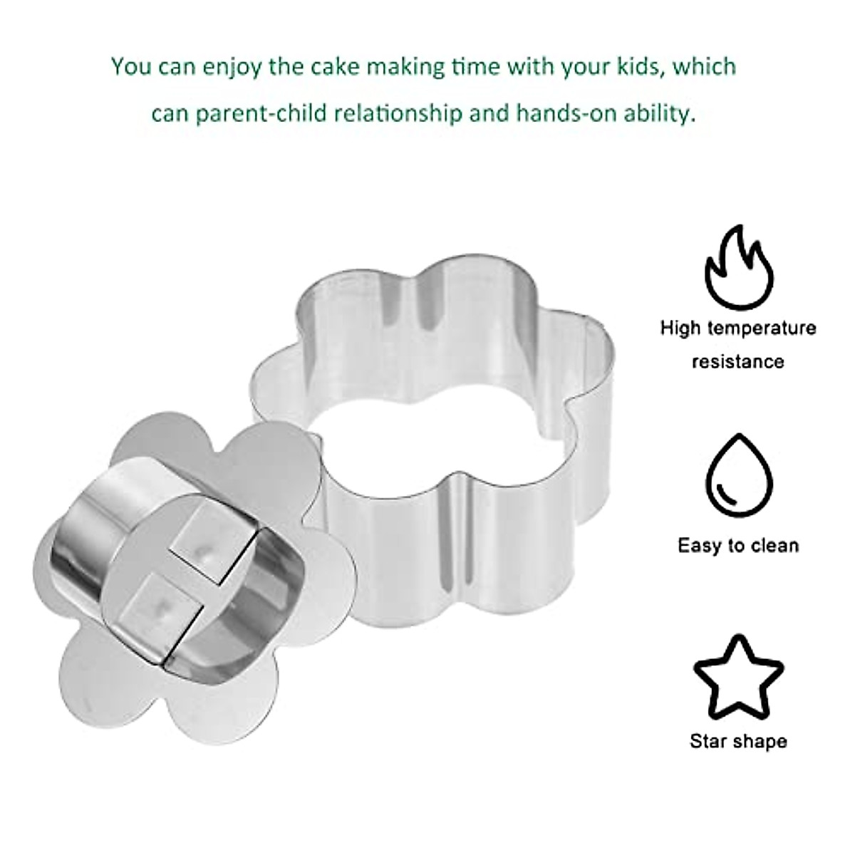 Hemoton 3 Sets Small Mousse Circle Mousse with Pusher Plum Mousse Molds Cooking Rings DIY Cookie Moulds Perforated Pastry Rings Cake Mousse Rings Simple Cake Mold Stainless Steel