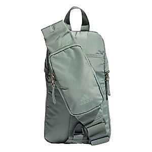 adidas Essentials 2 Sling Crossbody Bag, Silver Green/Gilver, One Size