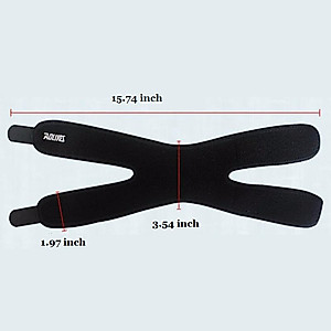 Mcolics Patella Tendon Support Knee Strap for Knee Pain Relief, Adjustable Neoprene Knee Brace for Hiking, Running, Arthritis, ACL, Meniscus Tear, Jumper, Volleyball & Squats, 1 Piece (Black)