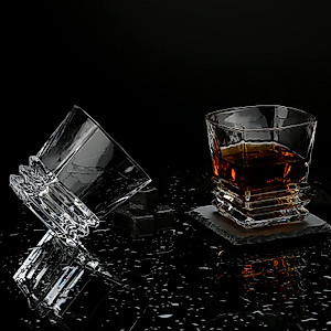 EXREIZST Whiskey Stones Gift Set - Whiskey Gifts for Men, Granite Chilling Whiskey Rocks, Scotch Bourbon Whiskey Glass Gift Box Set, Best Drinking Gifts for Dad Husband Birthday Party Holiday Present