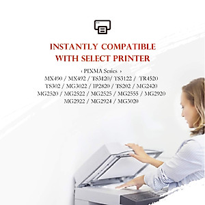 ejet PG-245/ CL-246 XL High Capacity Ink Replacement for Canon Ink Cartridges 245 and 246 245XL for Canon TS3322 TR4520 TS3122 TS3320 TR4522 MG2522 MX490 MX492 MG3022 Printer(1 Black, 1 Tri-Color)